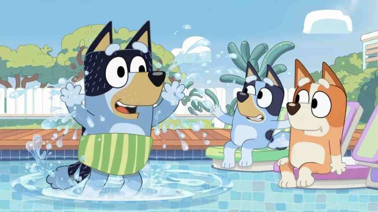 Bluey y el Día en la Piscina💙Audiocuentos💙Cuento Disney💙